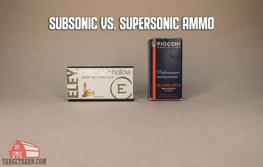 Subsonic vs. Supersonic Ammo - The Broad Side
